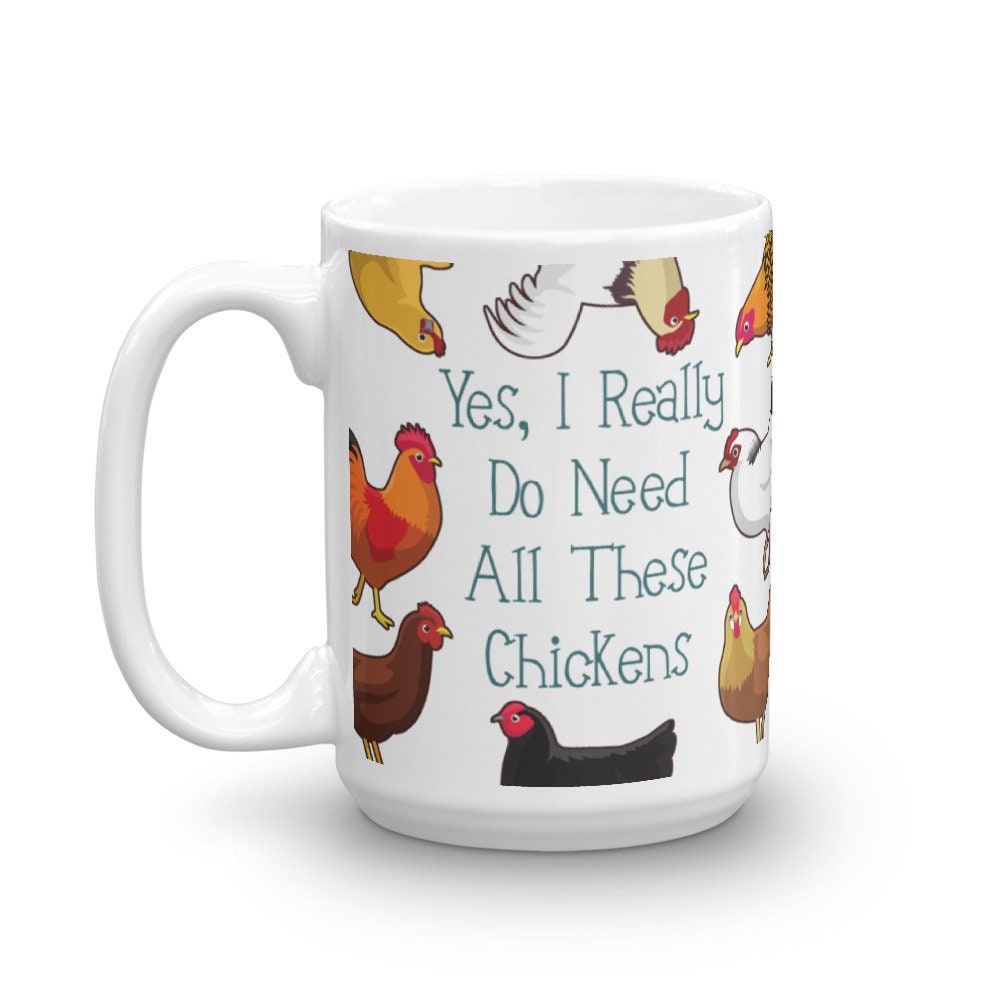 Chicken Coffee Mug Cute Chicken Gift Chicken Lover Funny | Etsy