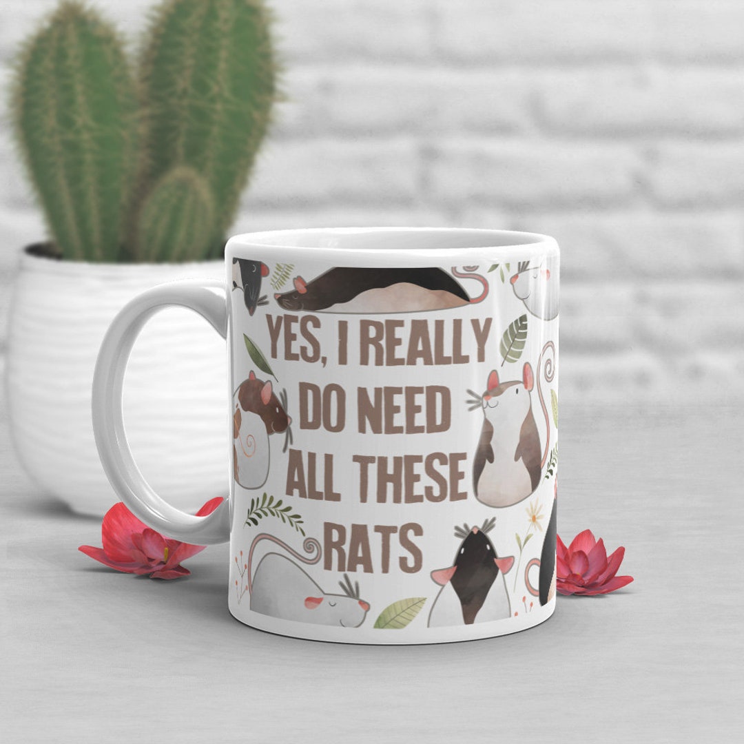 Funny Rat Coffee Mug, Cute Rat Gift, Rat Lover, Rat Cup, Gift for Her ...