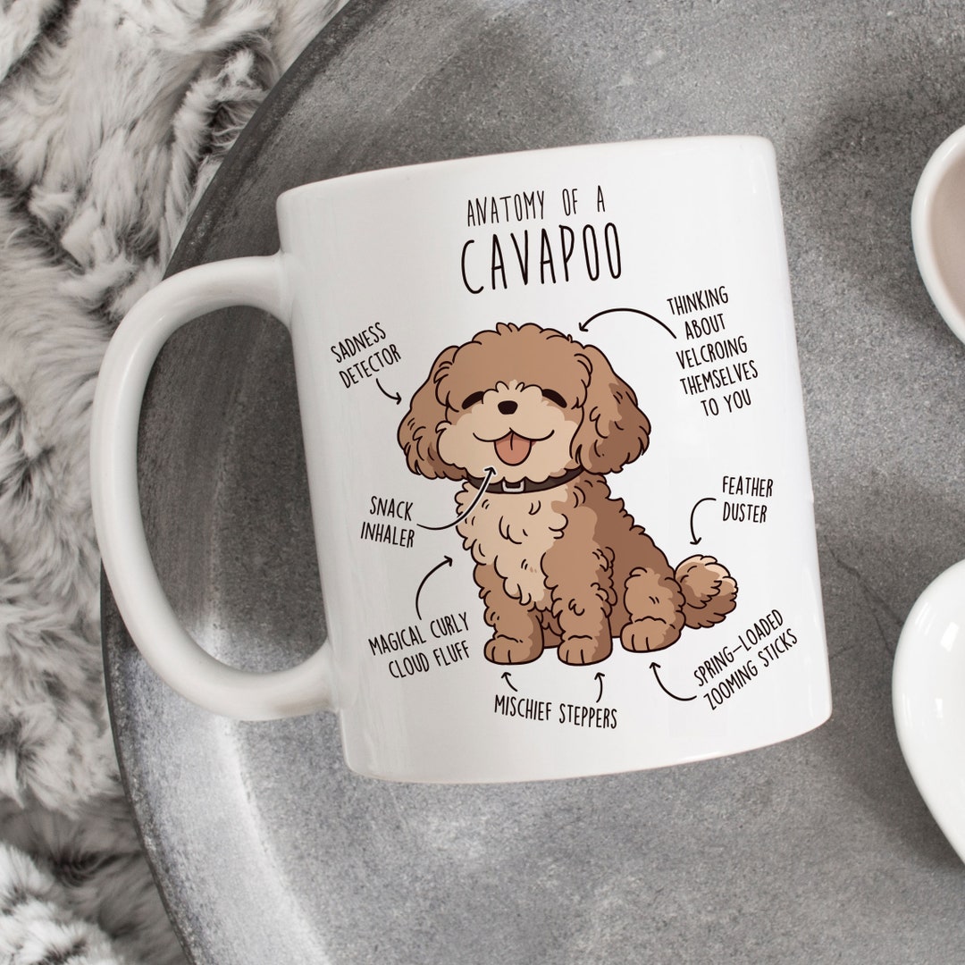 Cavapoo Coffee Mug, Cute Tan Cavapoo Gift, Cavoodle Dog Lover, Cavapoo ...