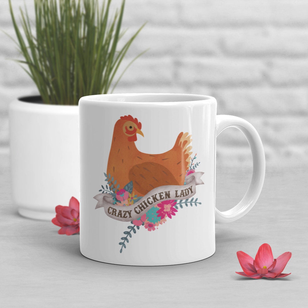 Chicken Coffee Mug, Cute Chicken Gift, Chicken Lover, Funny Chicken Cup ...