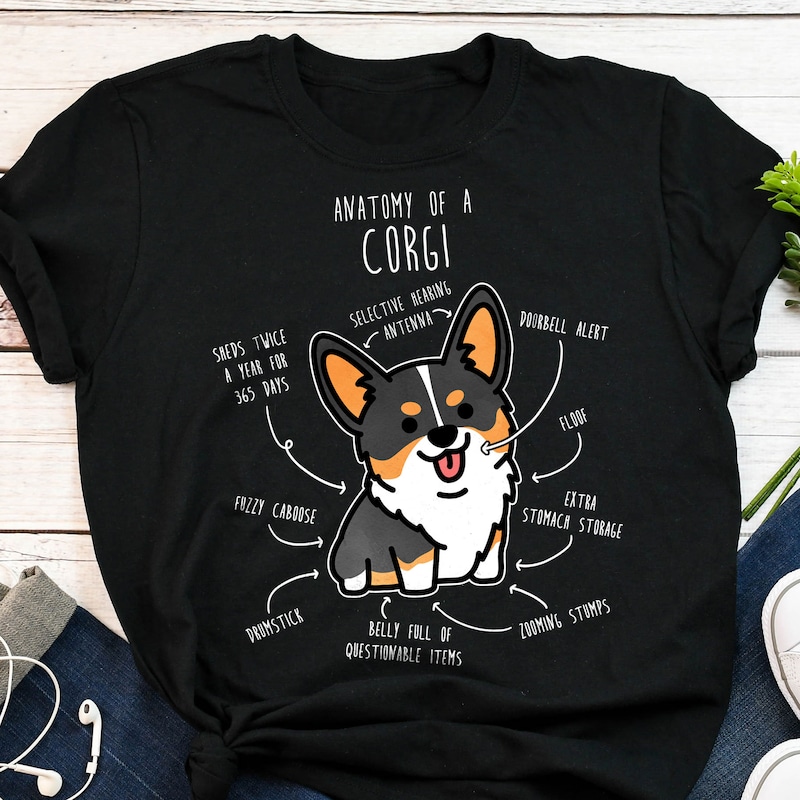 Tri Color Corgi T Shirts - Etsy