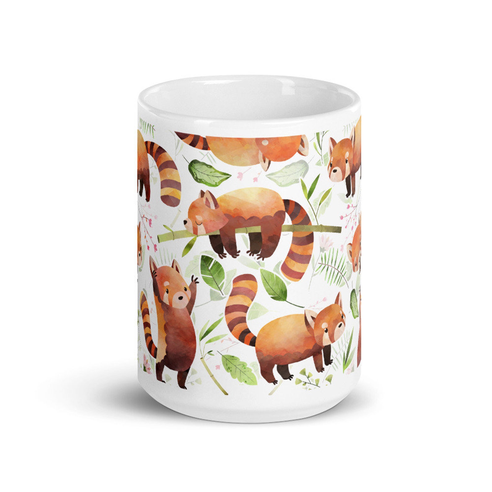 Red Panda Coffee Mug Cute Animal Gift Red Panda Lover Gift | Etsy