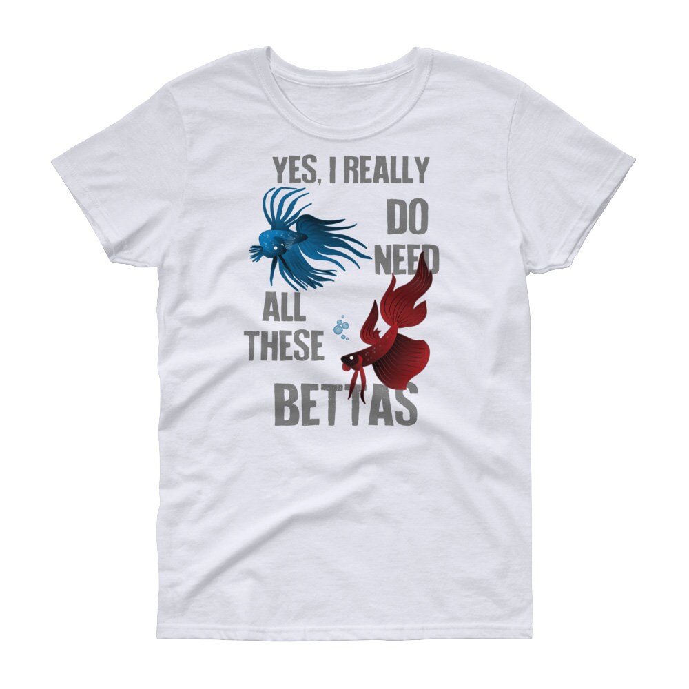 Betta Fish Shirt Women Men Funny Betta Lover Gift Cute | Etsy