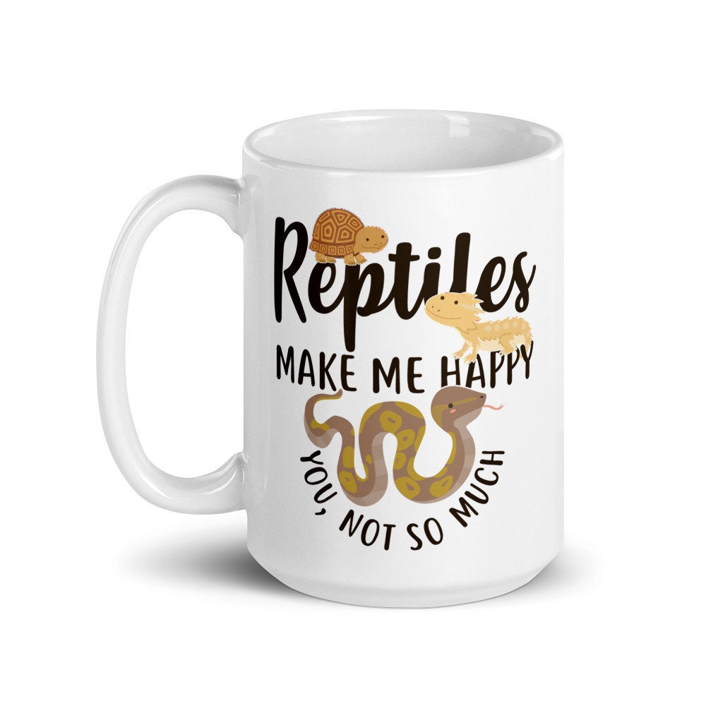 Reptile Coffee Mug Cute Snake Lover Gift Funny Pet Bearded | Etsy