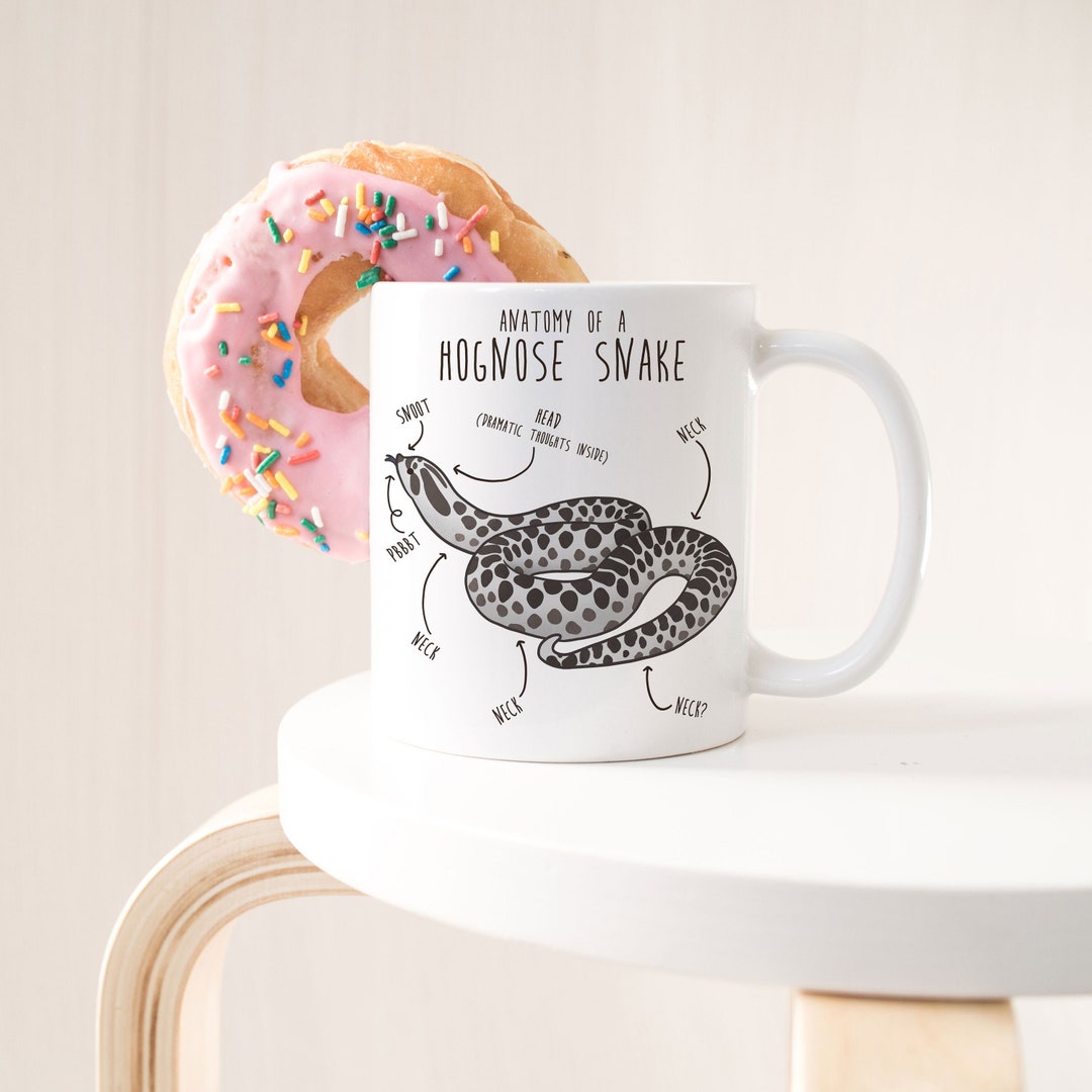 Arctic Hognose Snake Coffee Mug, Cute Snake Lover Gift, Funny Reptile ...
