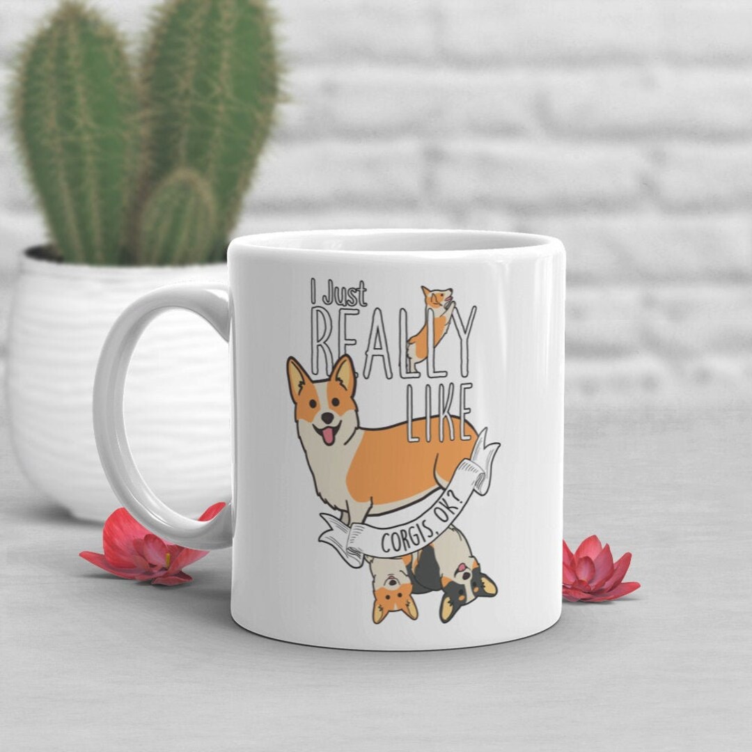 Corgi Coffee Mug, Cute Corgi Gift, Dog Lover, Funny Gift for Her, Him ...