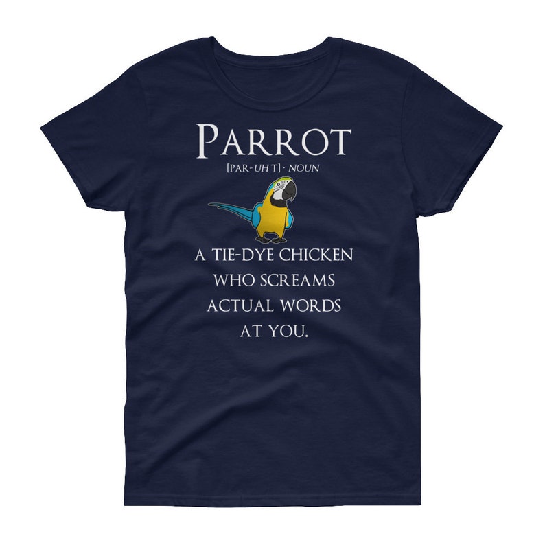 Funny Parrot Shirt, Women Men, Macaw Lover Gift, Cute Bird T-shirt ...