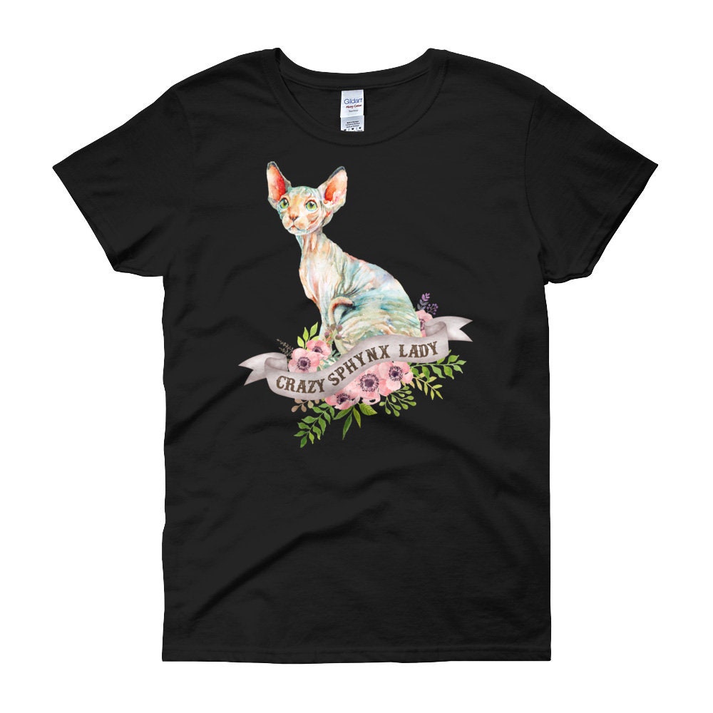 Sphynx Cat Shirt, Women Men, Cat Lover Gift, Cute Sphynx T-shirt ...