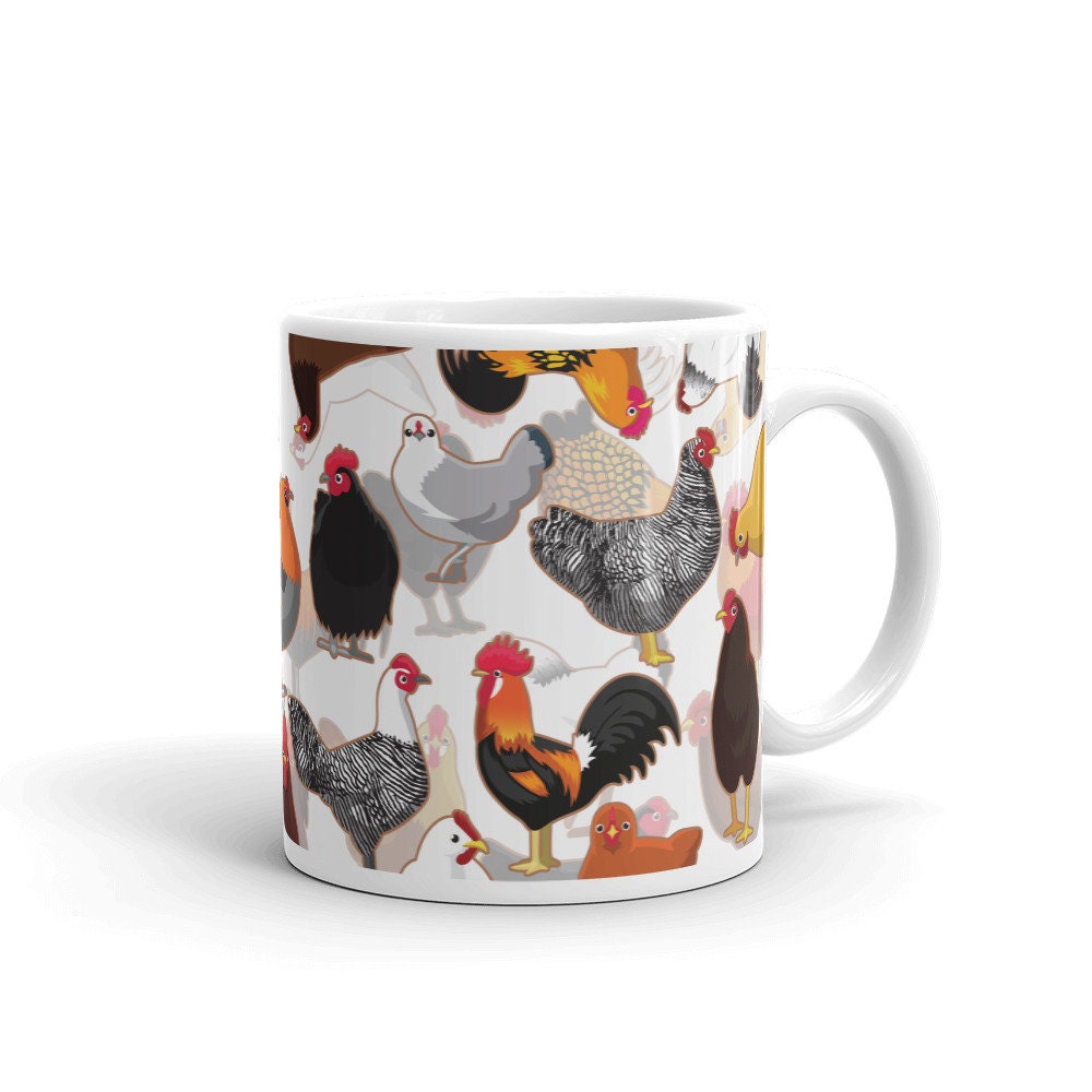 Chicken Coffee Mug, Cute Chicken Gift, Chicken Lover, Funny Chicken Cup ...