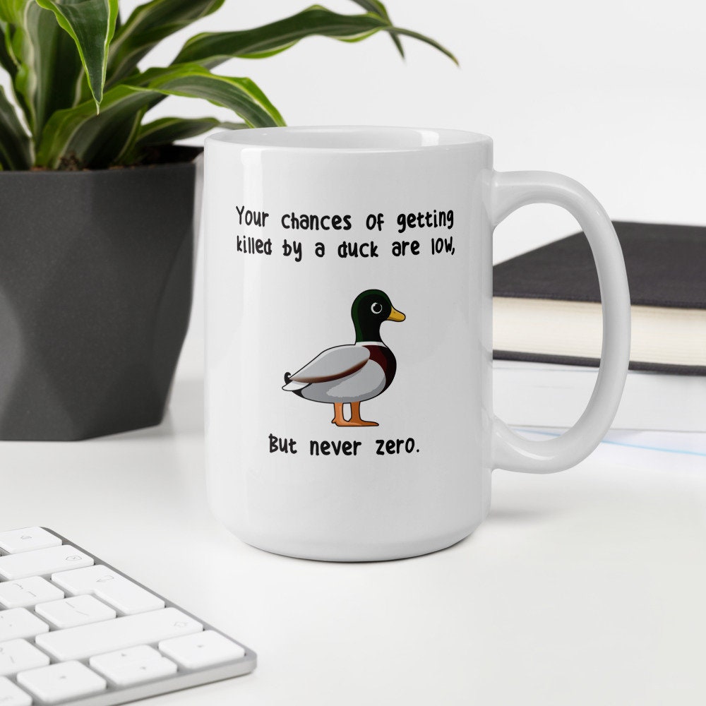 Duck Coffee Mug Funny Duck Lover Gift Cute Bird Cup Funny | Etsy