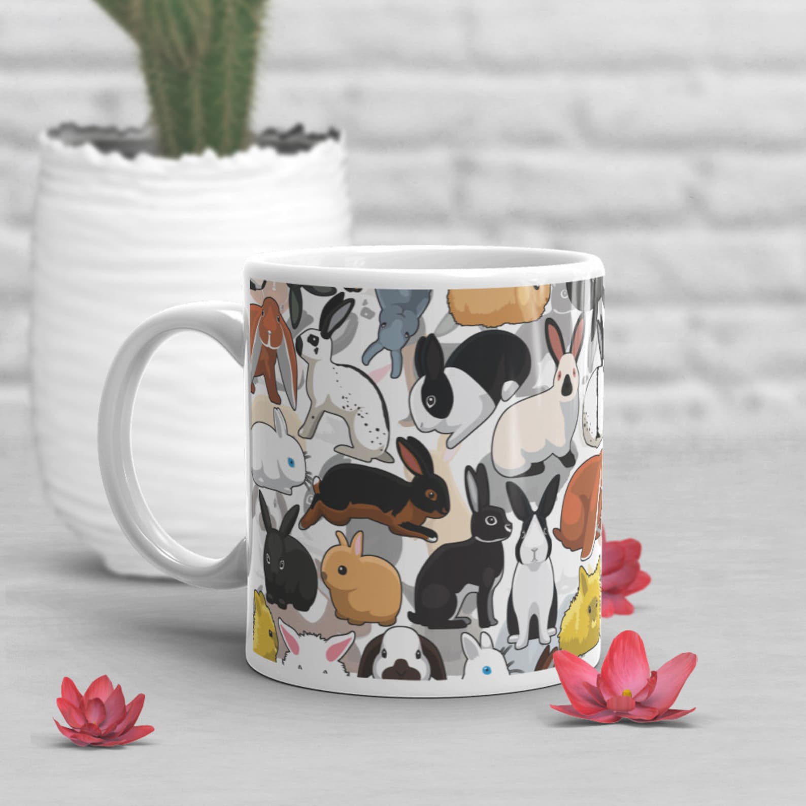 Rabbit Coffee Mug Cute Bunny Gift Pet Rabbit Lover Gift for - Etsy
