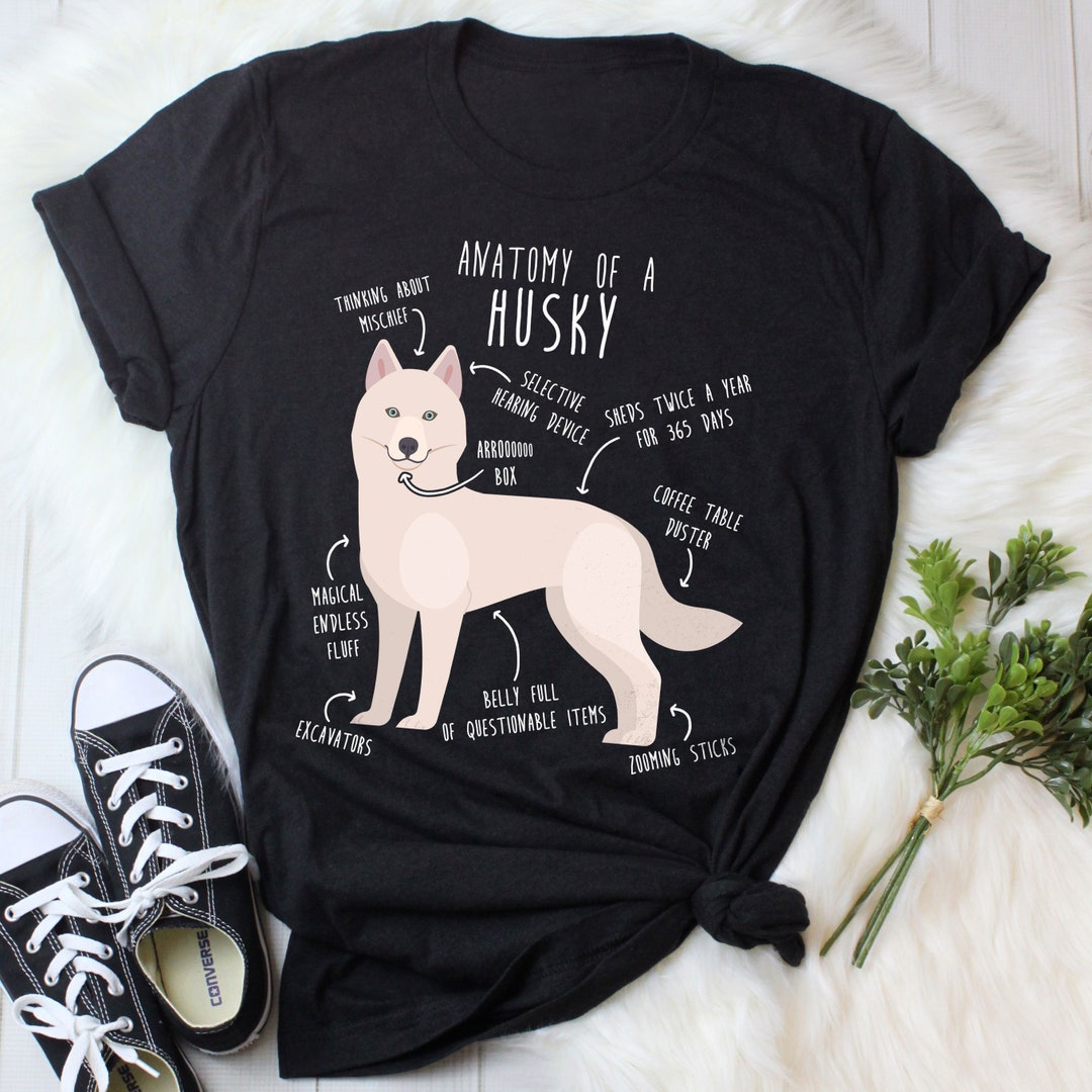 White Husky Shirt, Women Men, Dog Lover Gift, Cute Siberian Husky T-shirt, Funny Husky Lover ...
