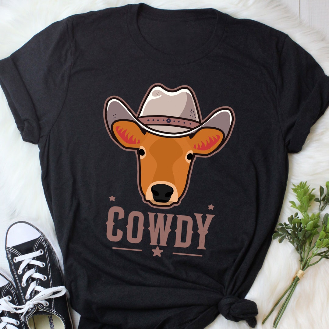 Jersey Cow Shirt, Women, Men, Funny Cowboy Lover Gift, Cowdy, Cute ...