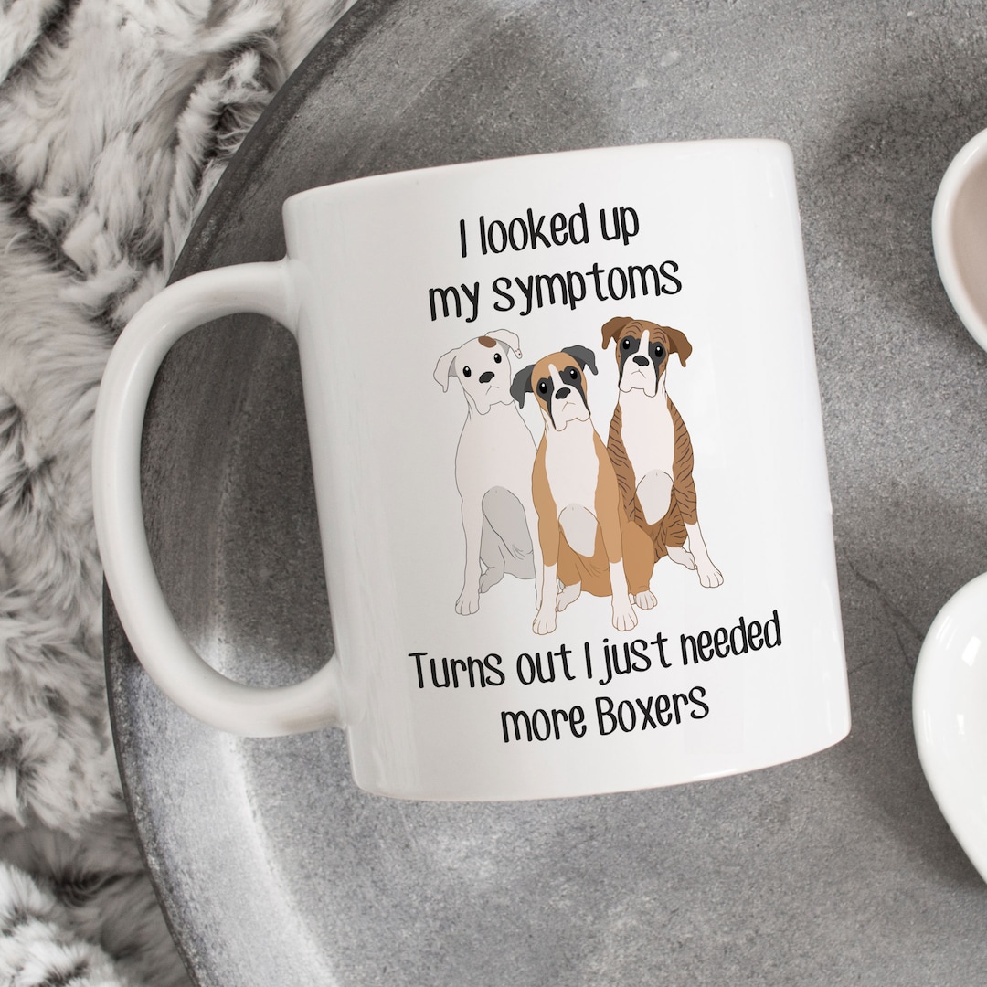 Funny Boxer Dog Coffee Mug, Cute Boxer Gift, Boxer Dog Lover, Gift for ...