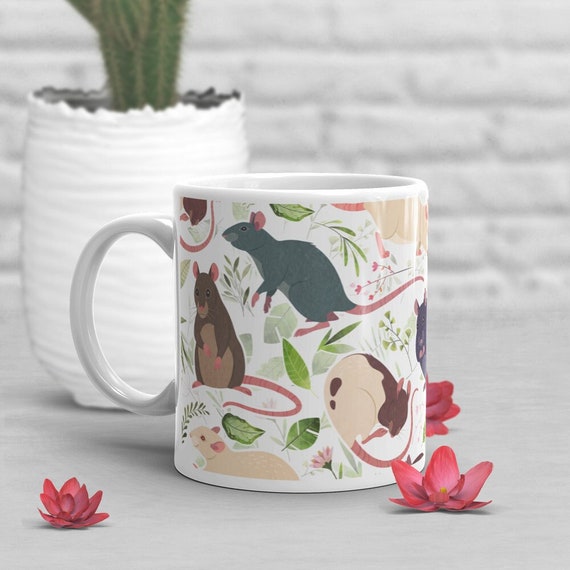 Rat Coffee Mug Cute Rat Gift Rat Lover Rat Cup Gift for - Etsy
