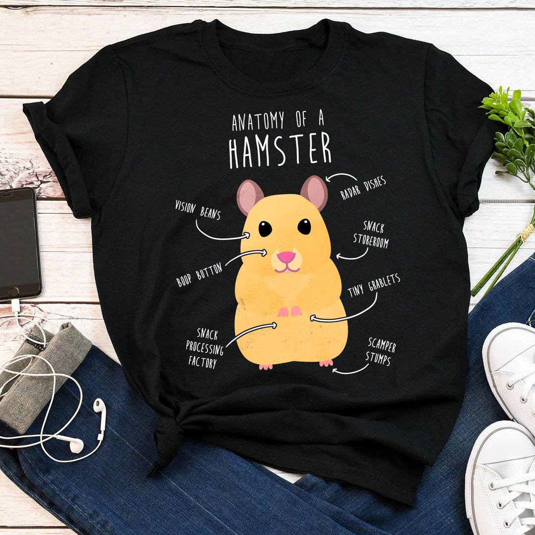 Golden Syrian Hamster Shirt, Women, Men, Funny Hamster Lover Gift, Cute ...