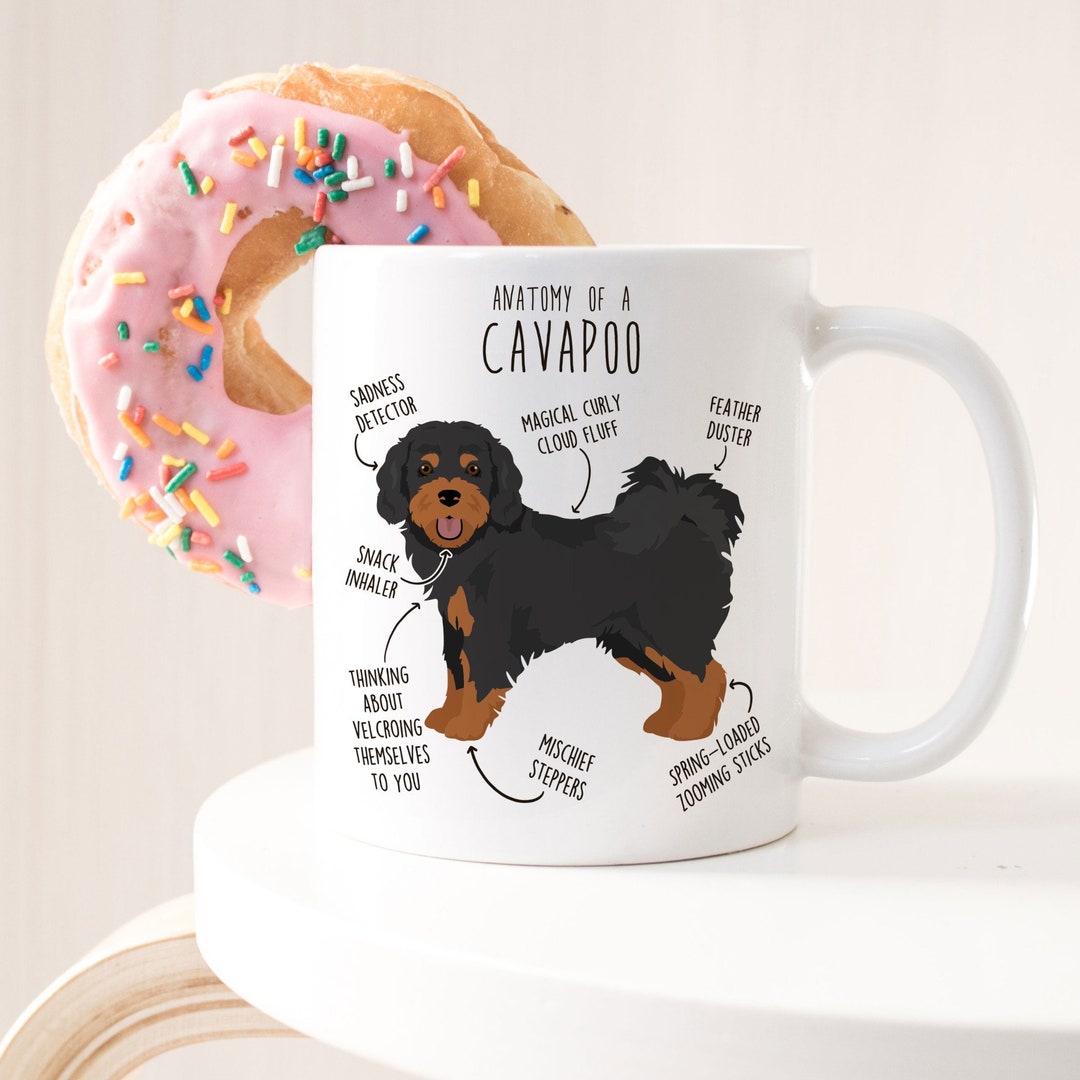 Black and Tan Cavapoo Coffee Mug, Cute Cavapoo Gift, Cavoodle Dog Lover ...