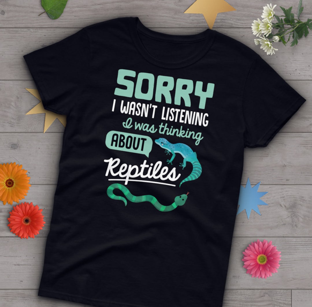 Funny Reptile Shirt, Women Men, Snake Lover Gift, Leopard Gecko Lizard ...