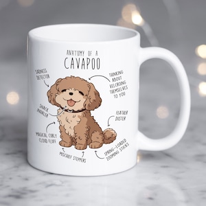 Cavapoo Coffee Mug, Cute Tan Cavapoo Gift, Cavoodle Dog Lover, Cavapoo Mom Cavapoo Dad, Doodle ...