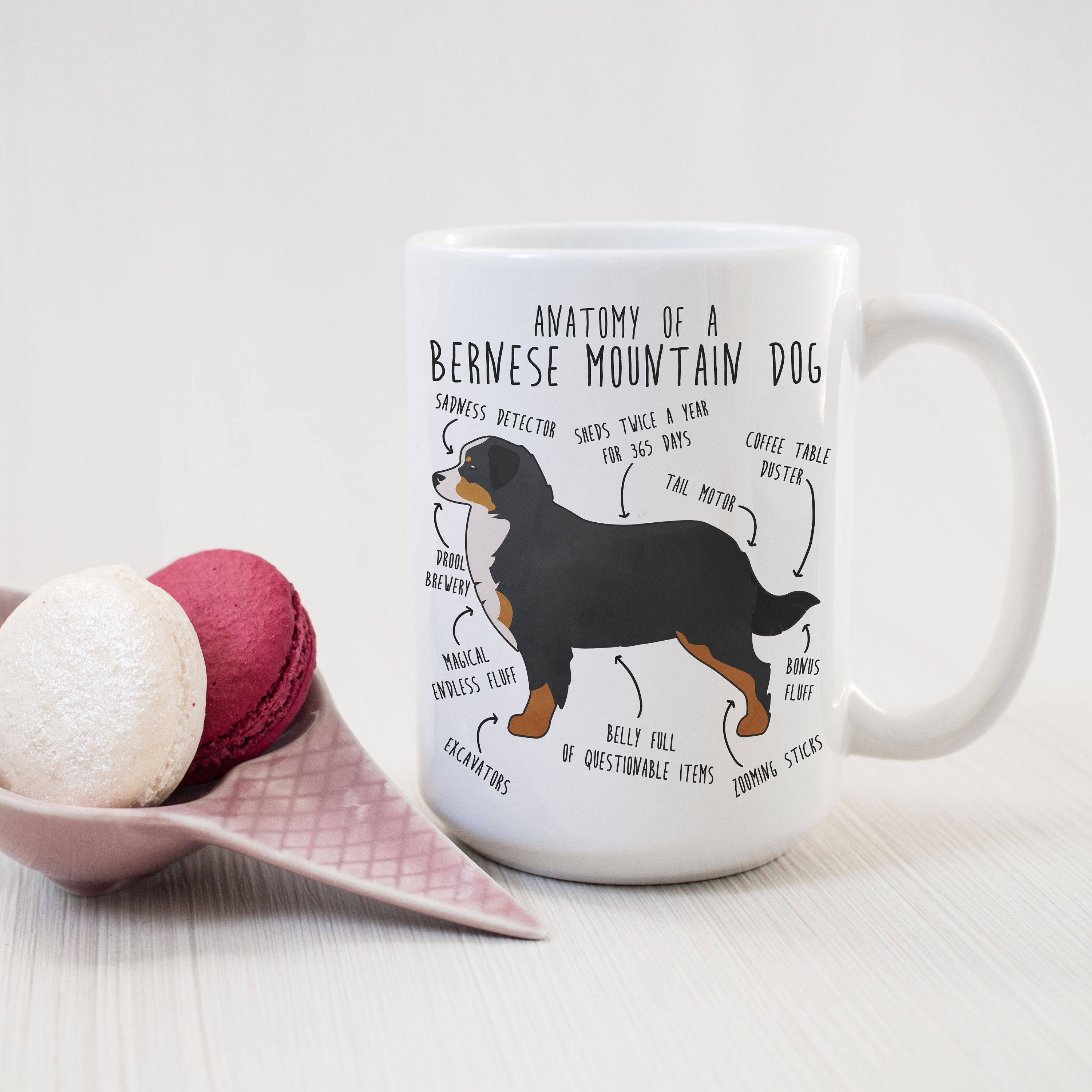 Bernese Mountain Dog Coffee Mug, Cute Berner Gift, Dog Lover, Funny ...