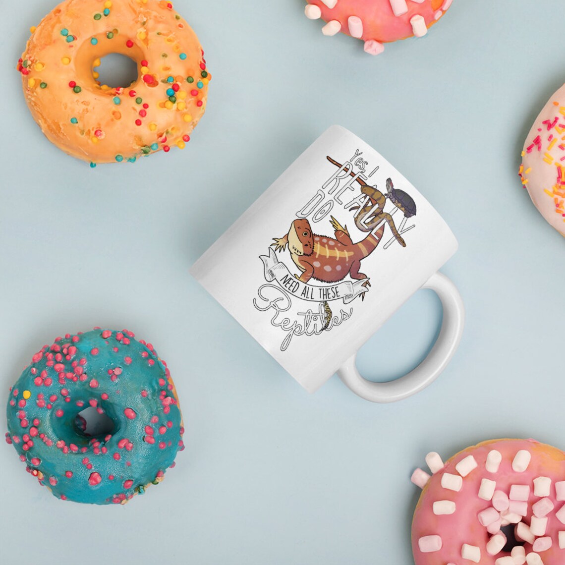 Reptile Coffee Mug Cute Lizard Gift Snake Lover Funny | Etsy
