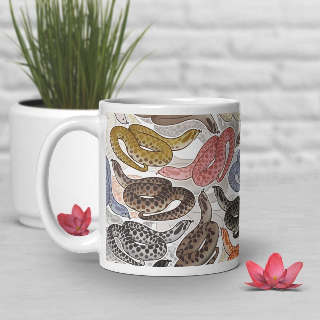 Hognose Snake Coffee Mug, Cute Snake Lover Gift, Funny Reptile Mug, Cup ...
