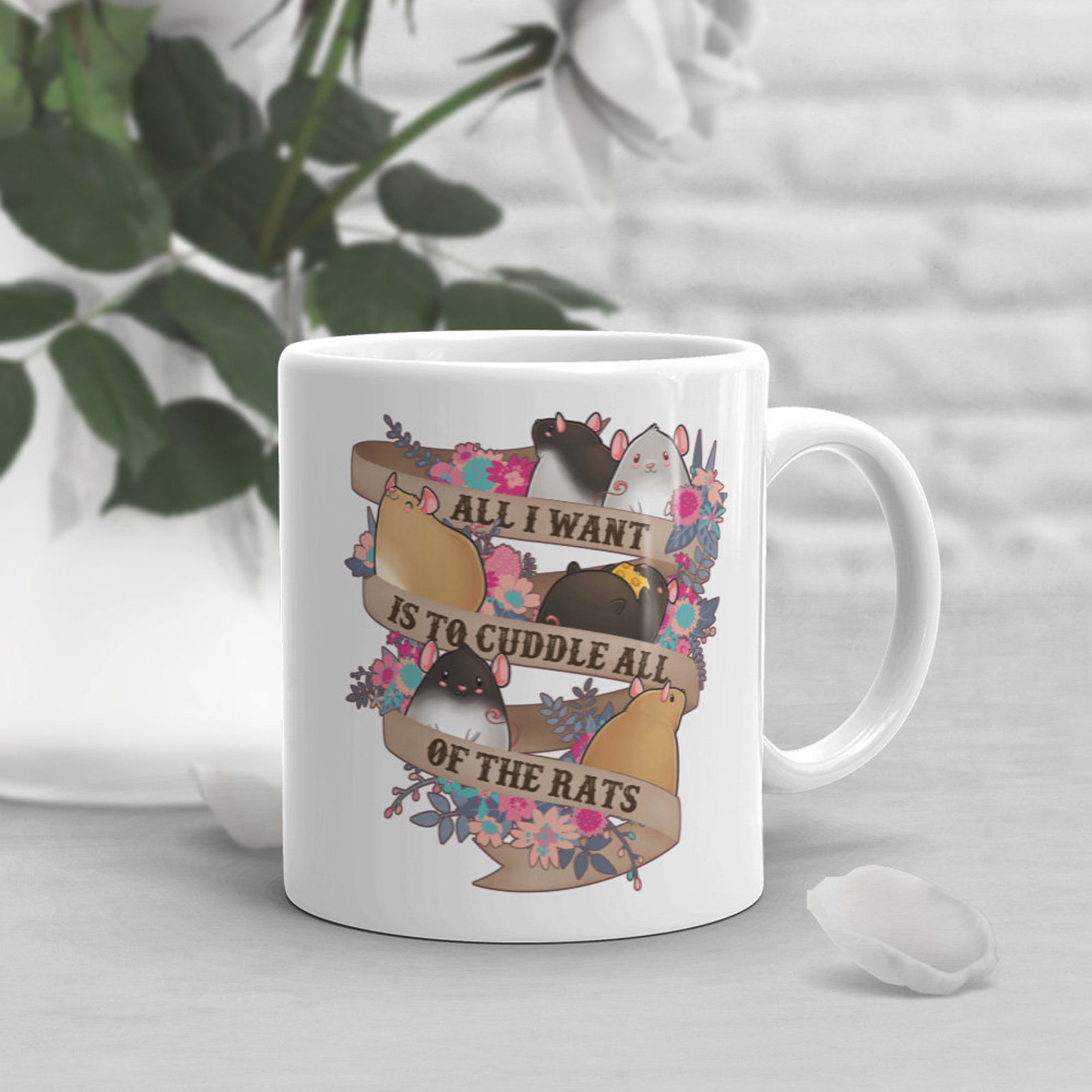 Rat Coffee Mug Cute Rat Gift Rat Lover Rat Cup Gift for - Etsy