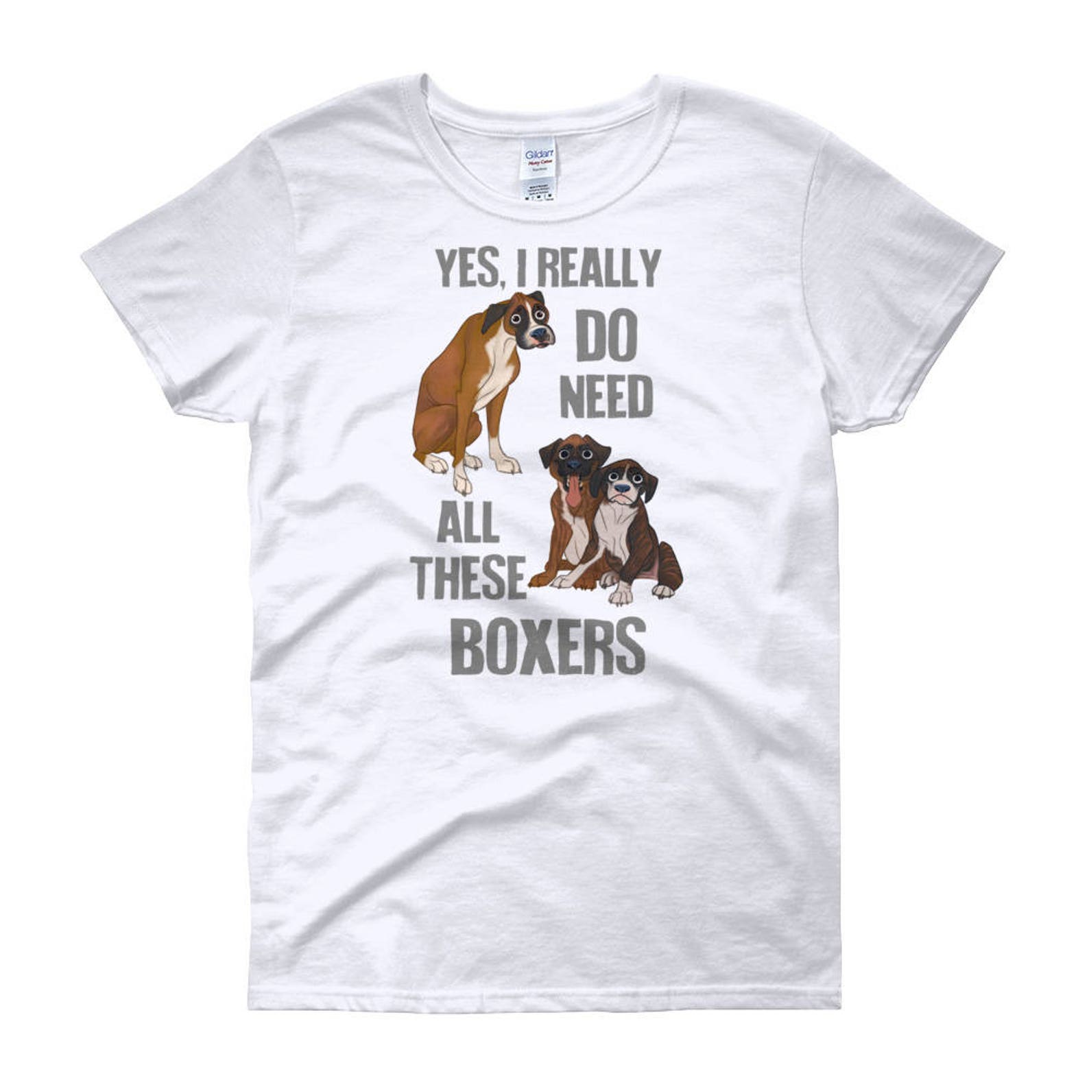 Funny Boxer Dog Shirt Women Men Dog Lover Gift Cute Boxer | Etsy