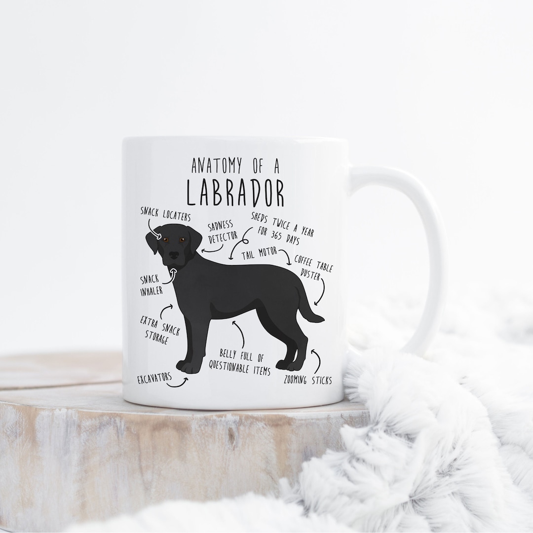 Black Labrador Retriever Coffee Mug, Cute Black Lab Gift, Dog Lover ...