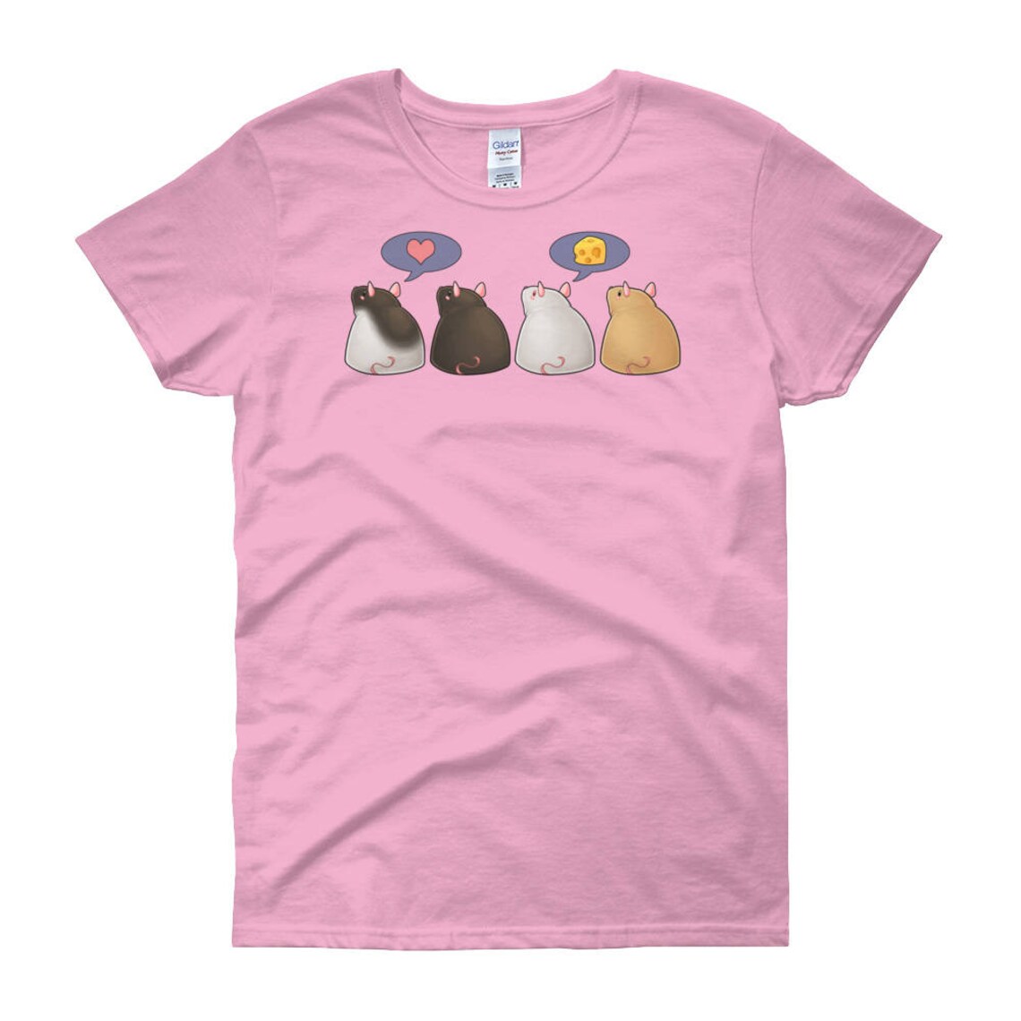 Rat Shirt, Women Men, Rat Lover Gift, Cute Rat T-shirt, Pet Lover ...
