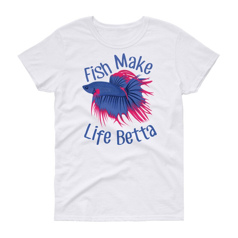 Betta Fish Shirt, Women Men, Betta Lover Gift, Cute Siamese Fighting ...