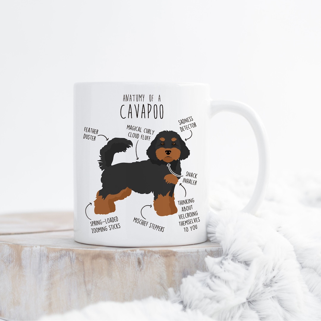 Black and Tan Cavapoo Coffee Mug, Cute Cavapoo Gift, Cavoodle Dog Lover ...