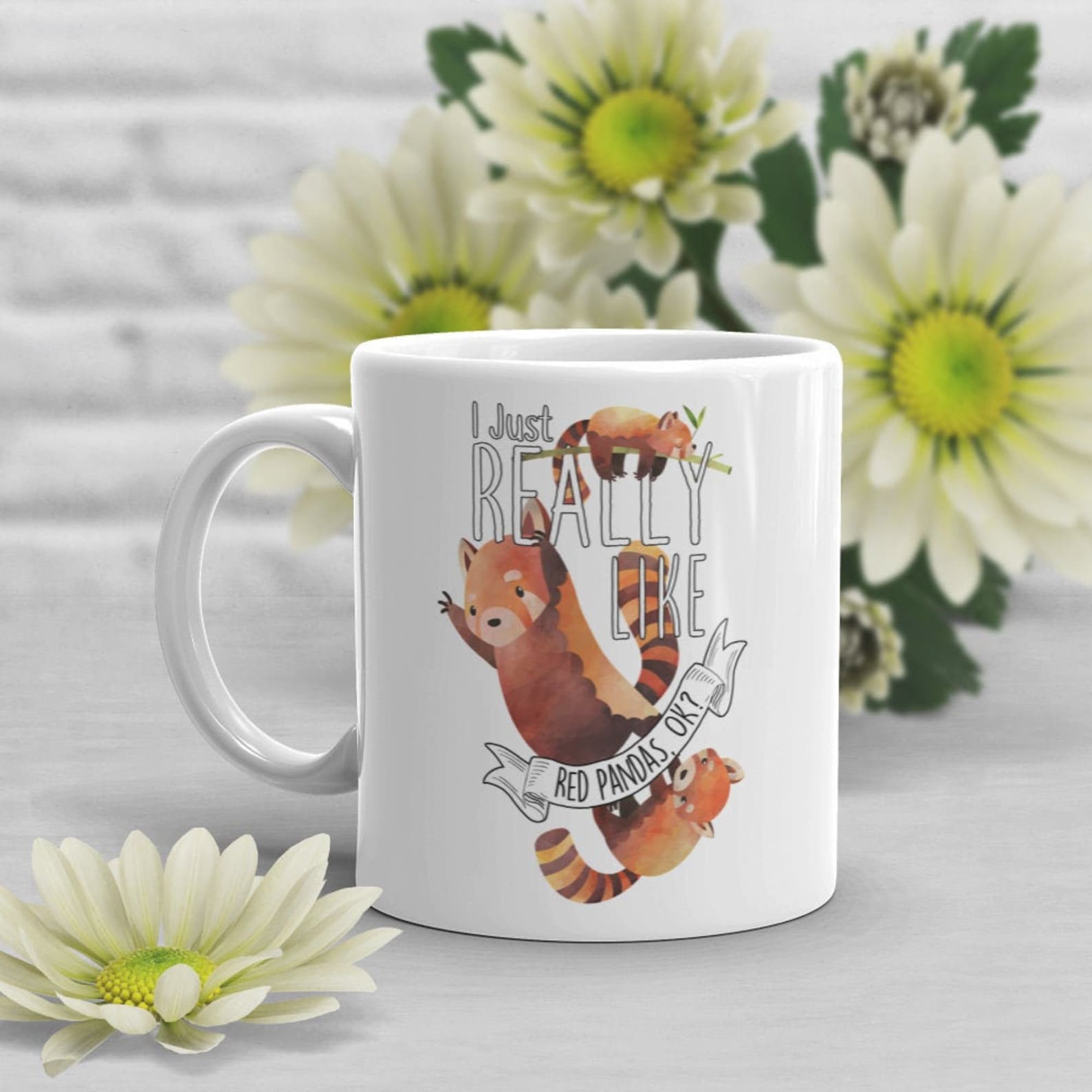 Red Panda Coffee Mug, Cute Panda Gift, Wild Animal Lover, Funny ...