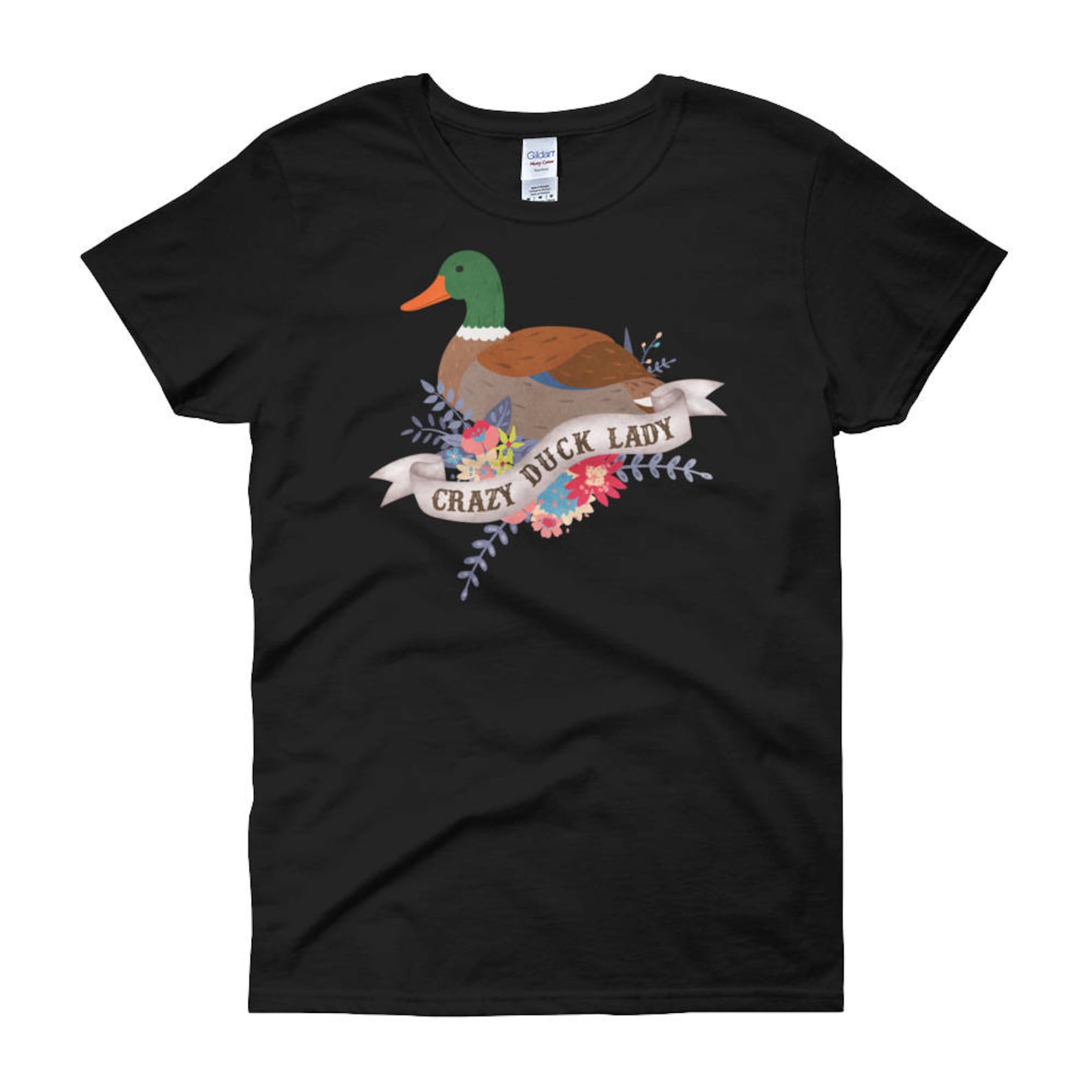 Duck Shirt, Women, Duck Lover Gift, Cute Bird T-shirt, Funny Duck ...
