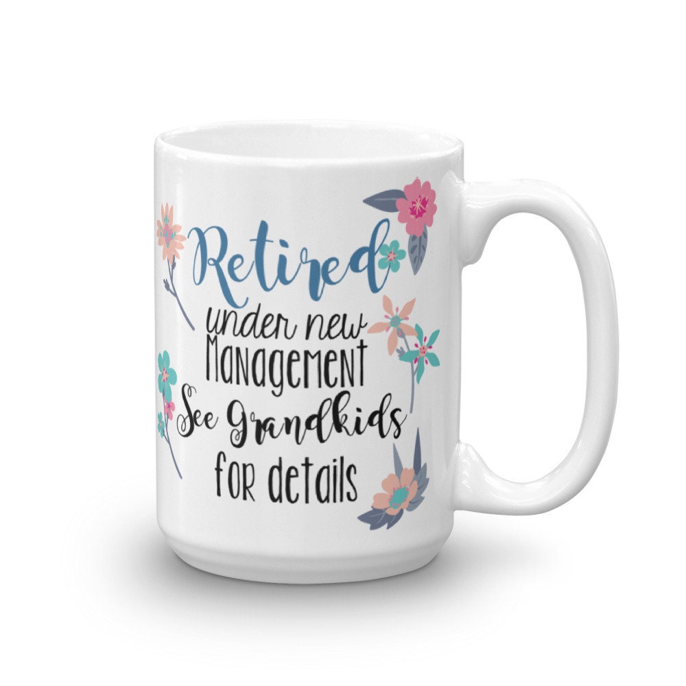 Retirement Coffee Mug, Retired Gift, Full Time Grandma, Gift for Mom ...