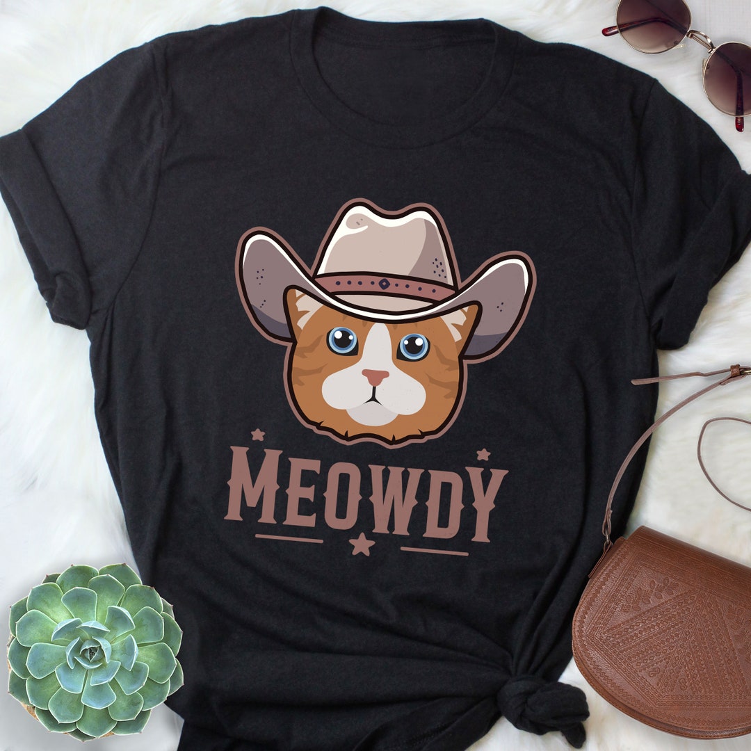 Manx Cat Meowdy Shirt, Women, Men, Funny Cowboy Cat Lover Gift, Cute ...