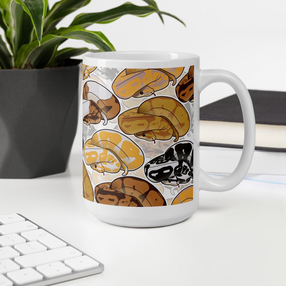 Ball Python Coffee Mug Cute Snake Lover Gift Funny Reptile - Etsy