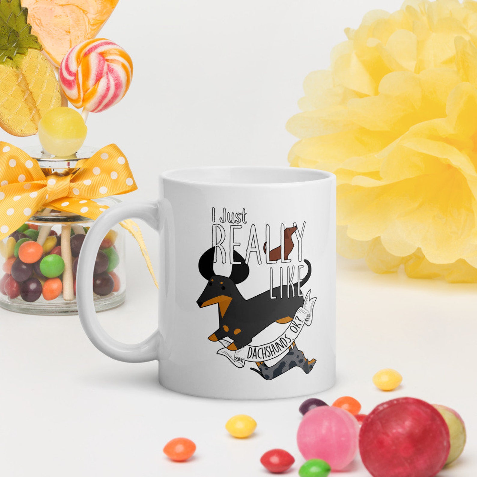 Dachshund Coffee Mug Cute Pet Weiner Dog Gift Sausage Dog - Etsy