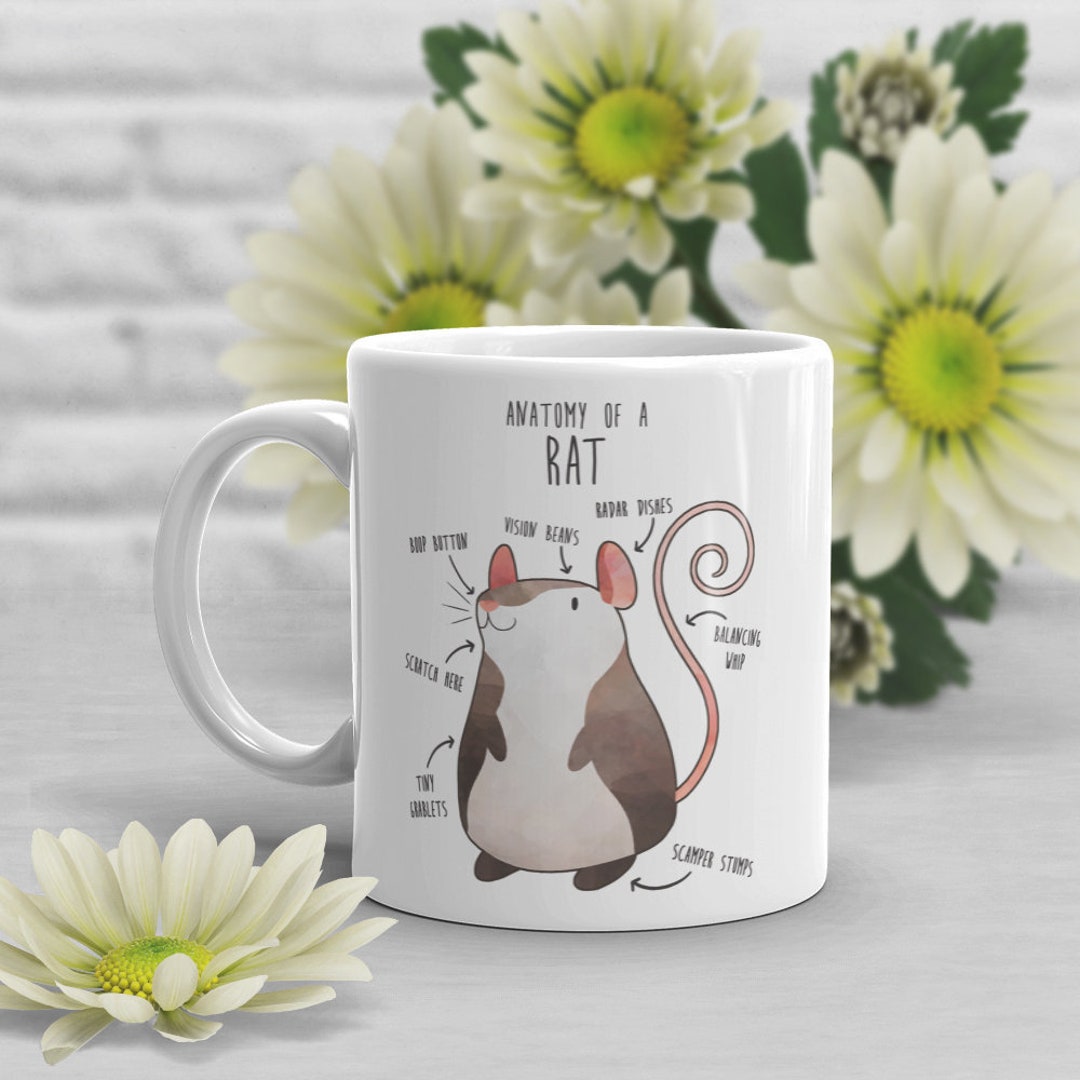 Rat Coffee Mug, Cute Rat Gift, Rat Lover, Rat Cup, Gift for Her, Him ...