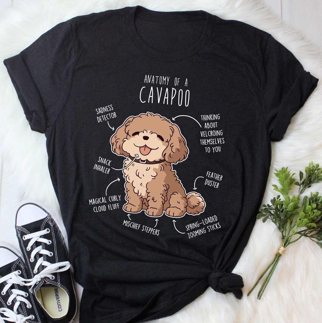 Cavapoo Shirt, Women, Men, Funny Tan Cavapoo Dog Lover Gift, Cute ...