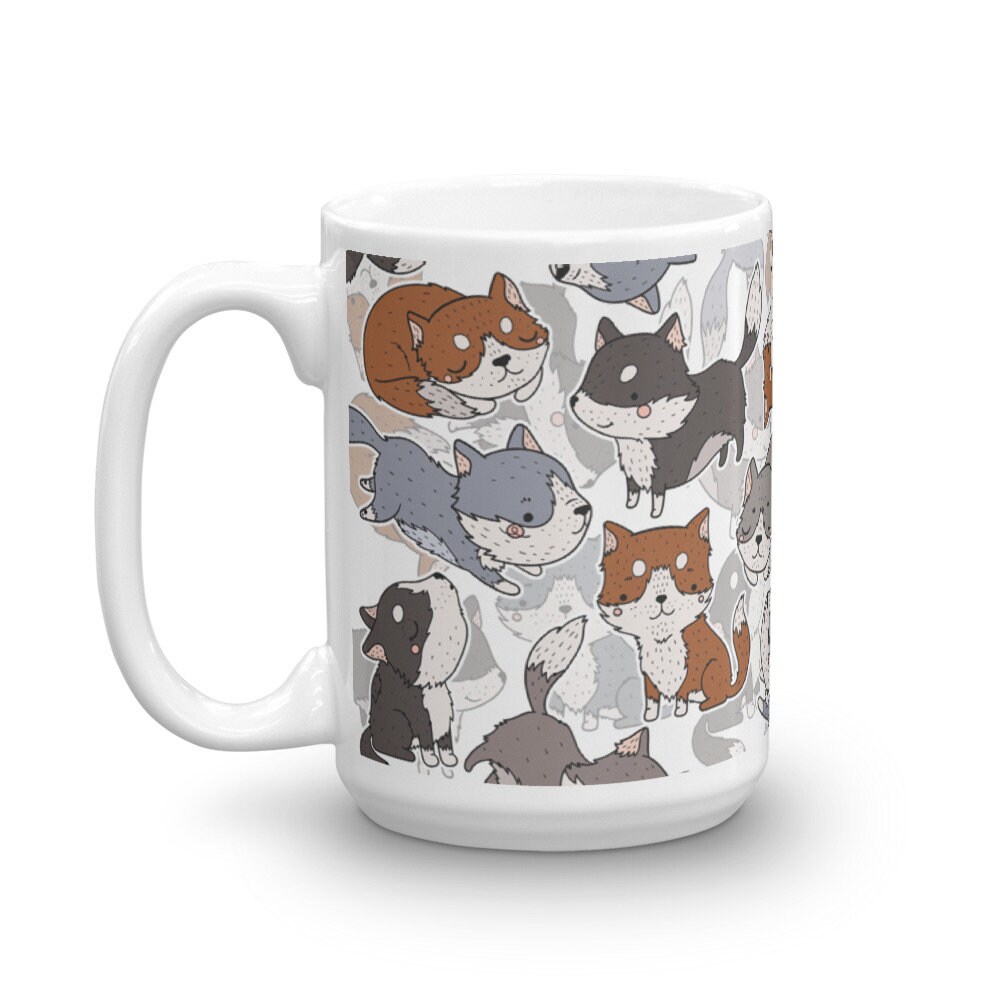 Siberian Husky Coffee Mug, Cute Husky Gift, Husky Lover, Husky Cup ...