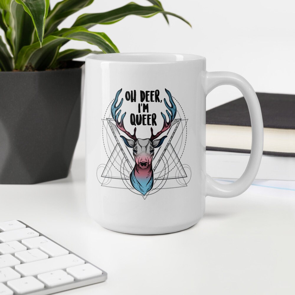 Transgender Pride Coffee Mug Trans Flag T Lgbt Mug Oh Etsy