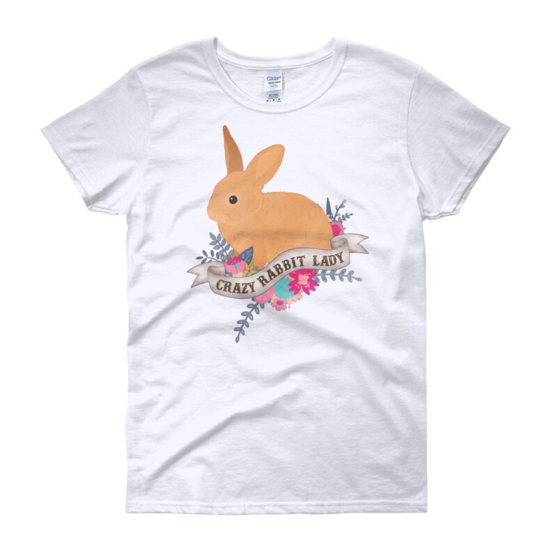 Rabbit Shirt Women Rabbit Lover Gift Cute Bunny T-shirt - Etsy