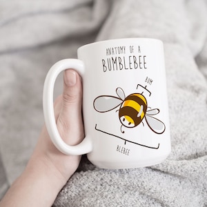 Bumblebee Coffee Mug, Cute Bee Gift, Wild Animal Lover, Funny Nature ...