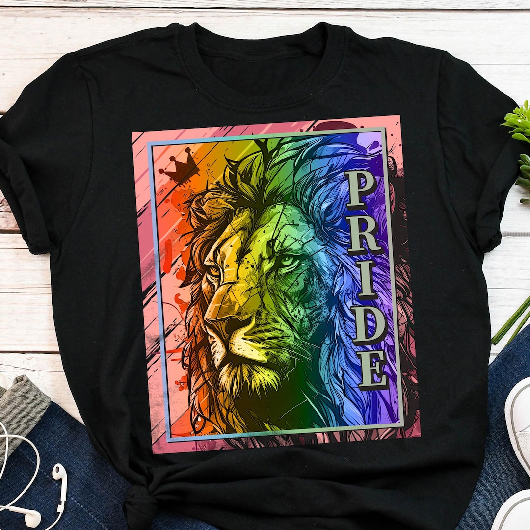 Rainbow Gay Pride Shirt, Rainbow Flag Pride Gift, LGBT T-shirt, Pride ...