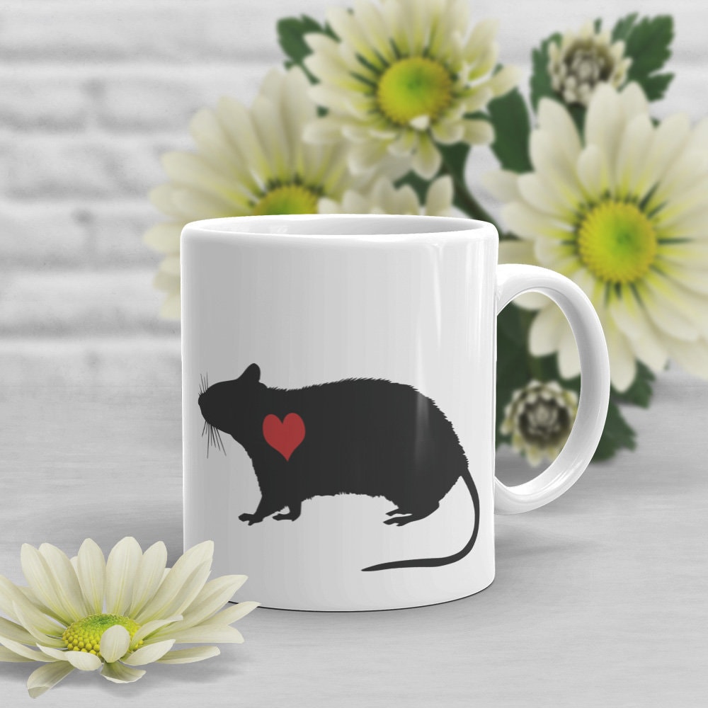 Rat Coffee Mug, Cute Rat Gift, Rat Lover, Rat Cup, Gift for Her, Him ...
