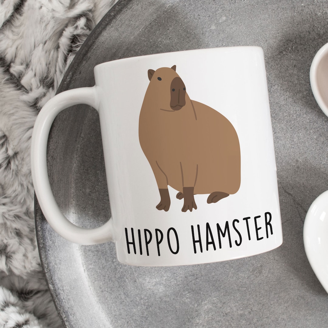 Capybara Coffee Mug, Cute Animal Gift, Animal Lover, Funny Hup Meme ...