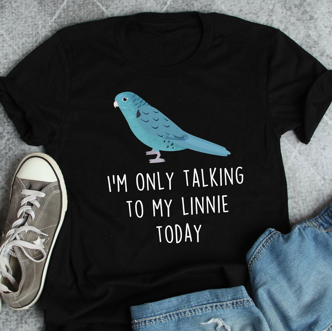 Lineolated Parakeet Shirt, Turquoise Blue Linnie, Women, Men, Funny ...