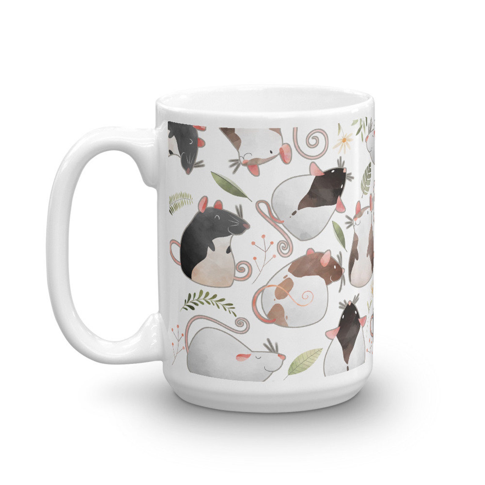 Rat Coffee Mug, Cute Rat Gift, Rat Lover, Rat Cup, Gift for Her, Him ...