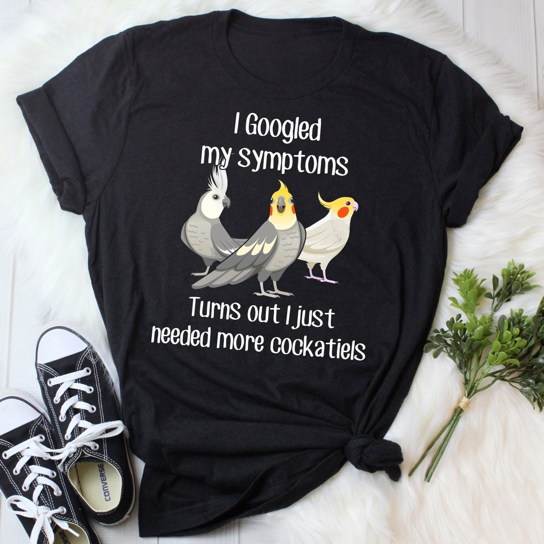 Cockatiel Shirt, Women, Men, Funny Parrot Lover Gift, Cute Bird T-shirt ...